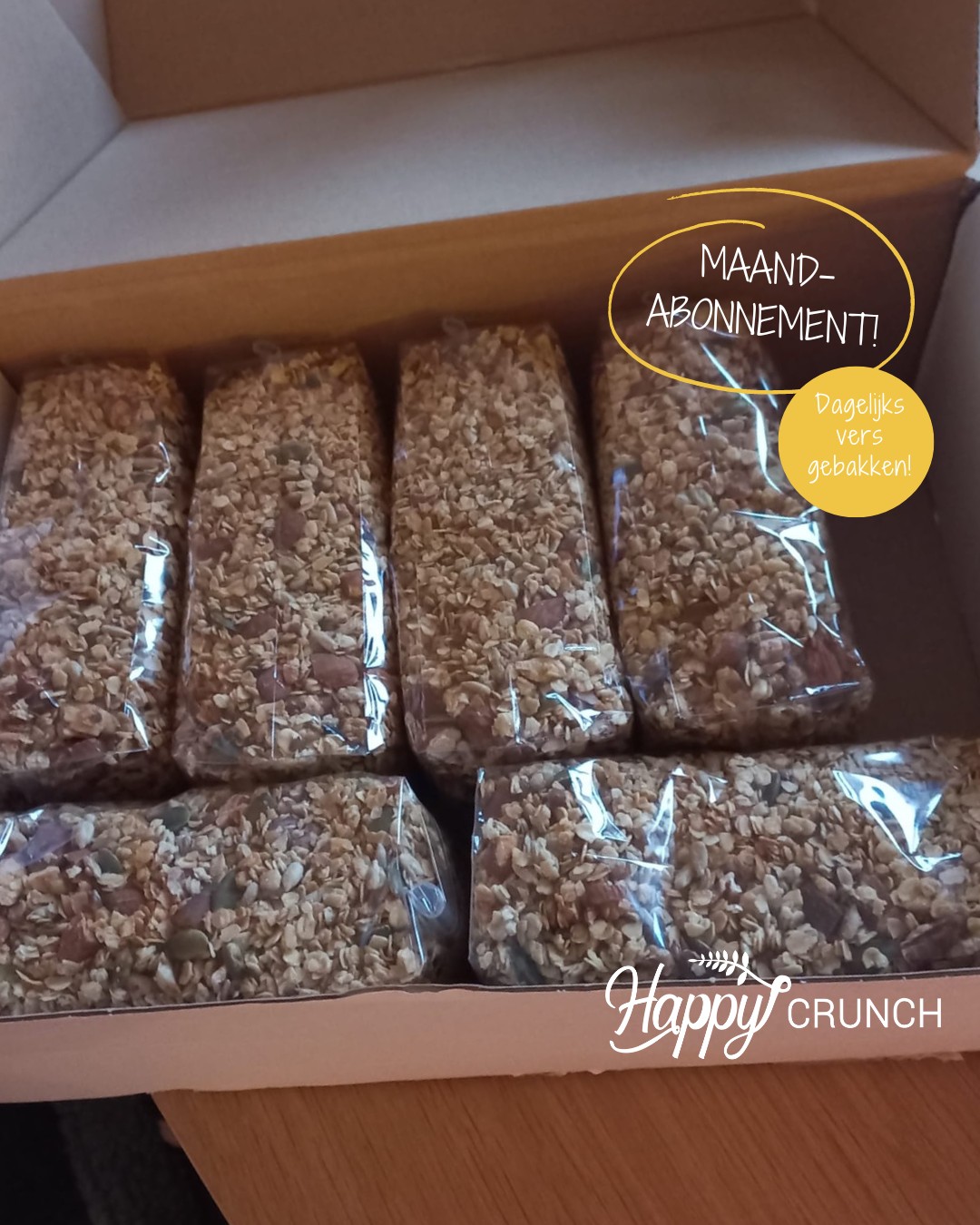 Recept - Happy Crunch | Huisgemaakte granola